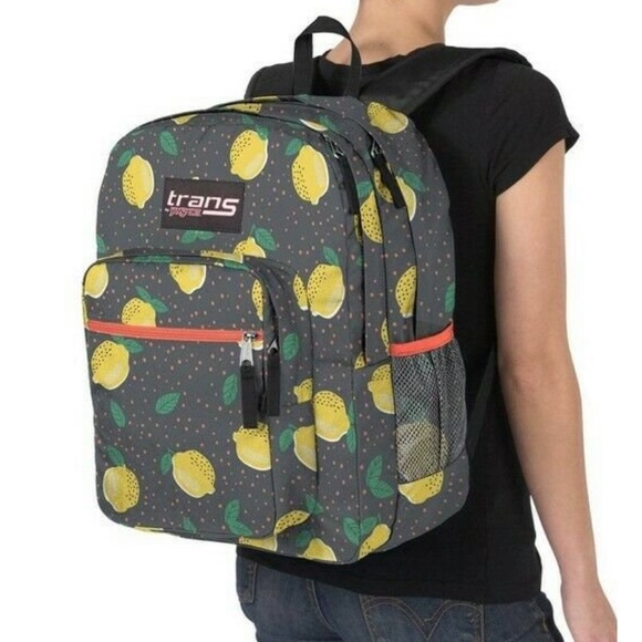 Jansport | Bags | New Trans By Jansport Supermax Backpack Lemons | Poshmark
